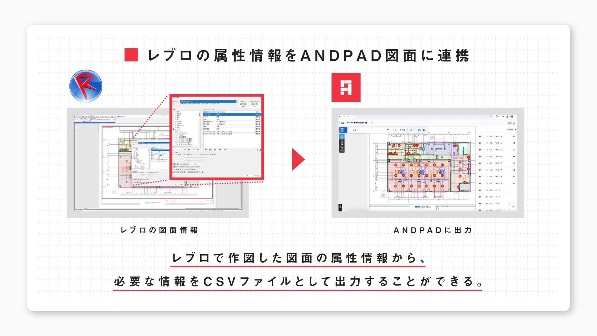 建築設備専用CAD「Rebro2025」とのデータ連携を開始 | ANDPAD（アンドパッド）